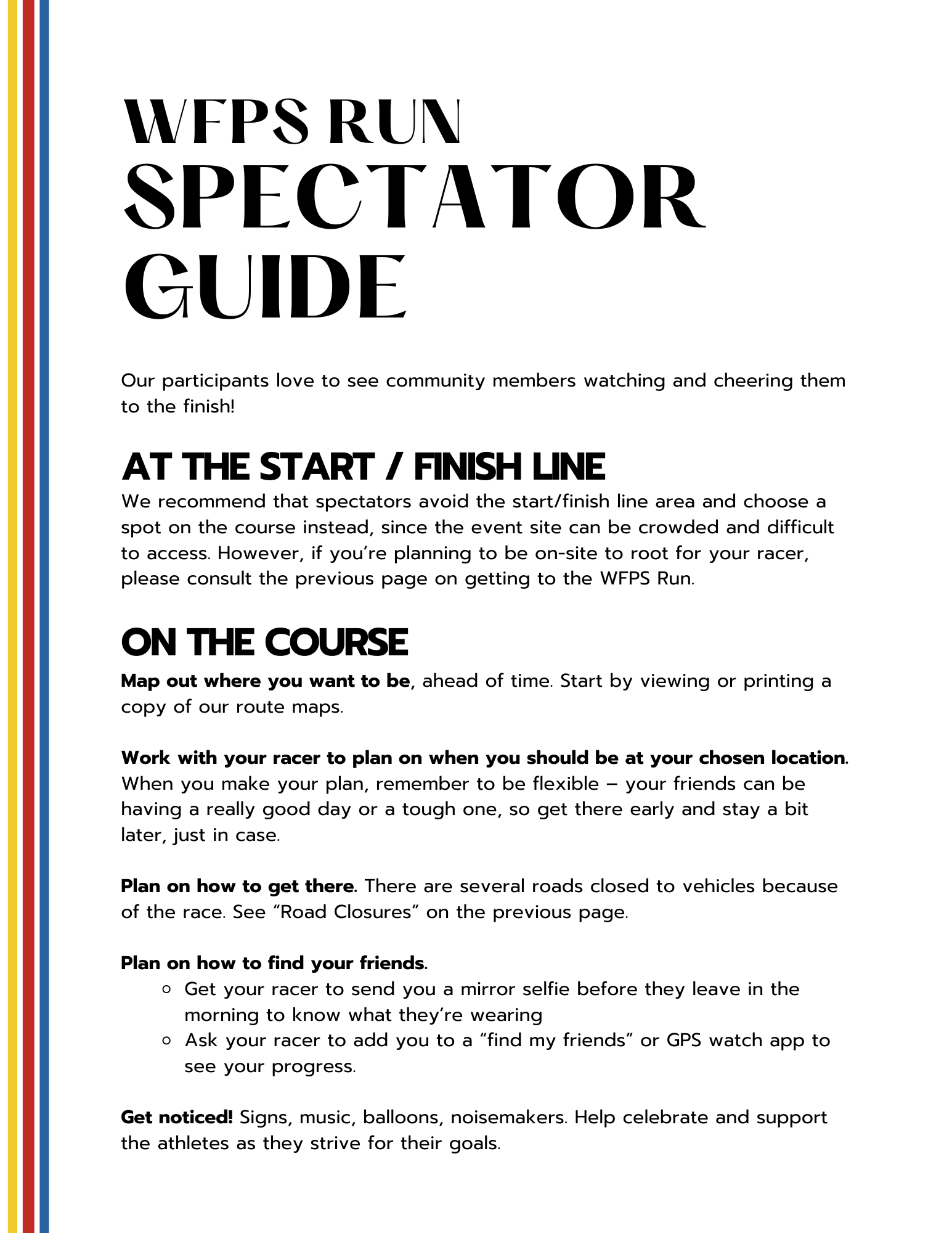 Participant Guidebook - WFPS Run