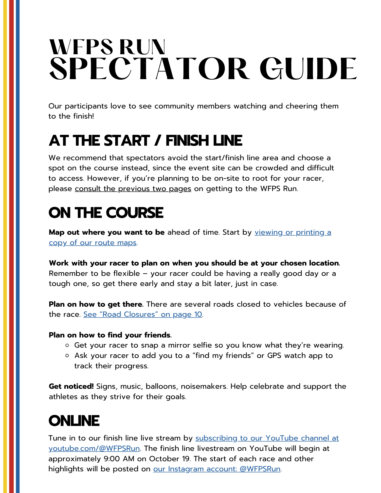 Participant Guidebook - WFPS Run
